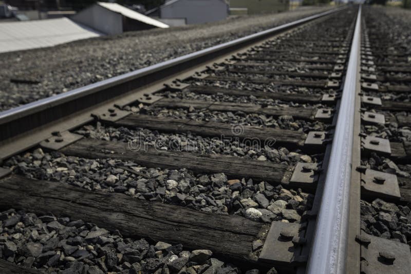 Angled Railroad Crossing stock photo. Image of cross - 22181698