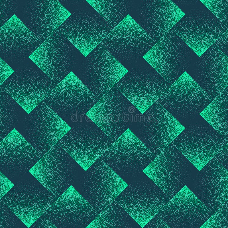 Angled Rhombus Structure Seamless Pattern Trendy Vector Turquoise ...
