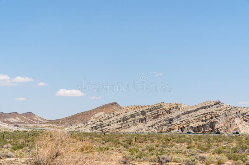 Angled Rock Formations Red Rock Canyon State Park, California Stock ...