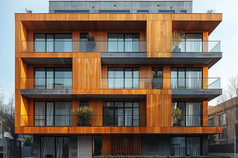 The Angled Side of an Apartment Building, High Quality, High Resolution ...