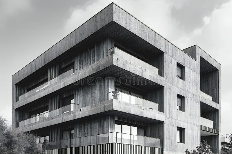 The Angled Side of an Apartment Building, High Quality, High Resolution ...