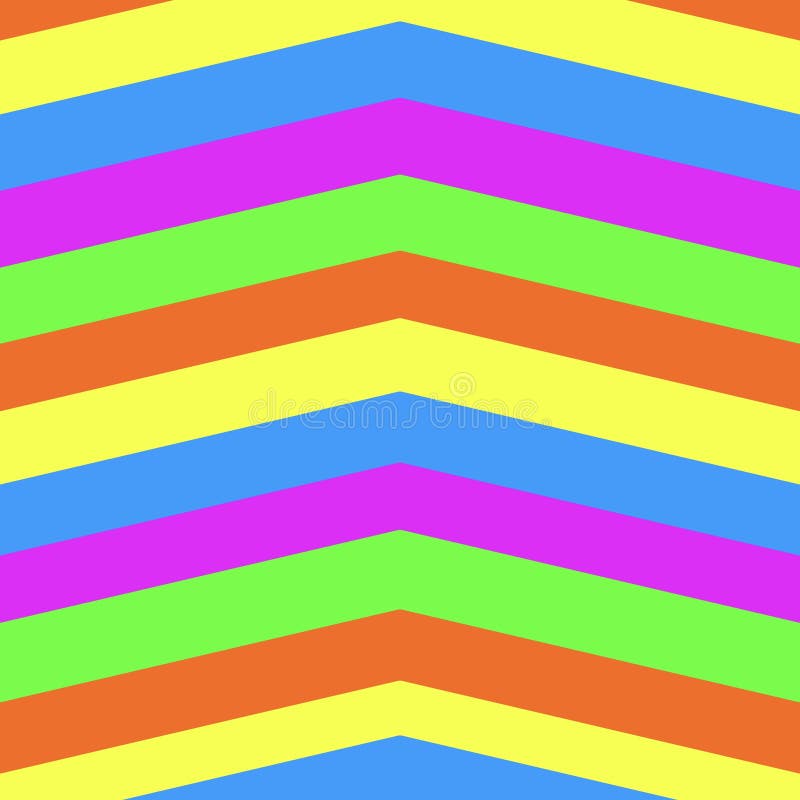 Angled Stripes Background with Bright Color Palette Stock Illustration ...