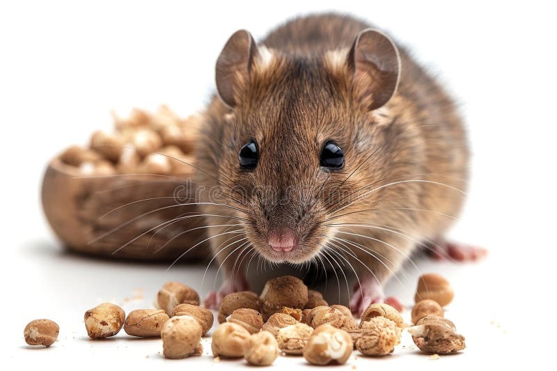 An Angled View of the Back of the Mouse Rodent from Many Different ...