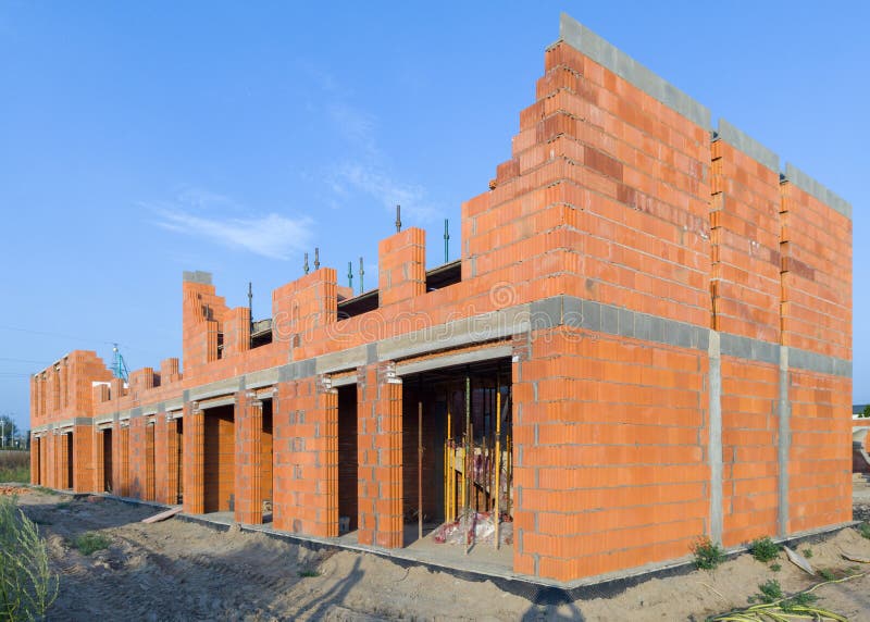 Angled View of Building Under Construction Stock Photo - Image of frame ...