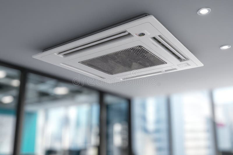 Square Cassette Air Conditioner Unit Stock Illustrations – 4 Square ...