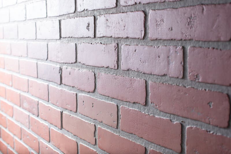 Angled View of Rustic Masonry Brick Wall Facade Background Stock Image ...