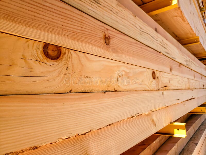Lumber beams stock photo. Image of material, rack, cart - 174164944