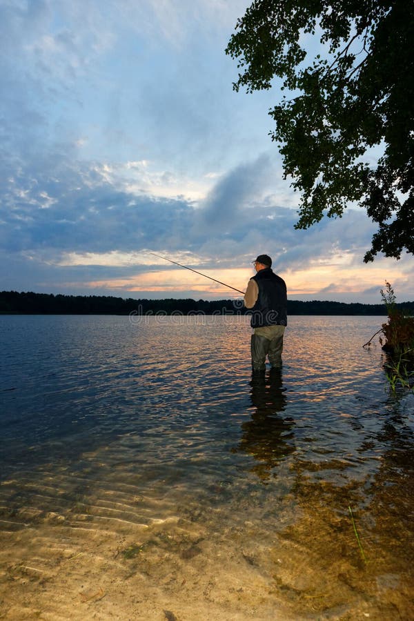 Angler stock image. Image of fishing, spring, angler - 121665787