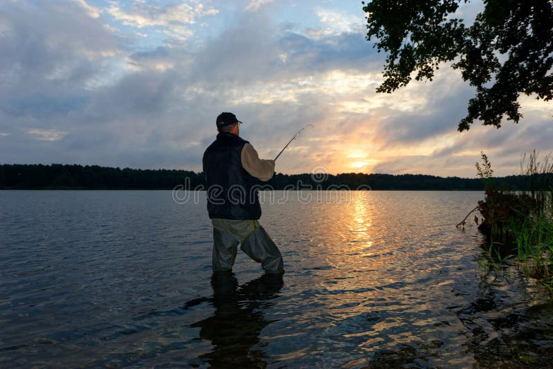Angler stock photo. Image of fishing, activity, waders - 122992398