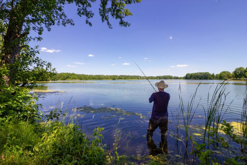 Angler stock photo. Image of recreation, nature, outdoor - 152592292