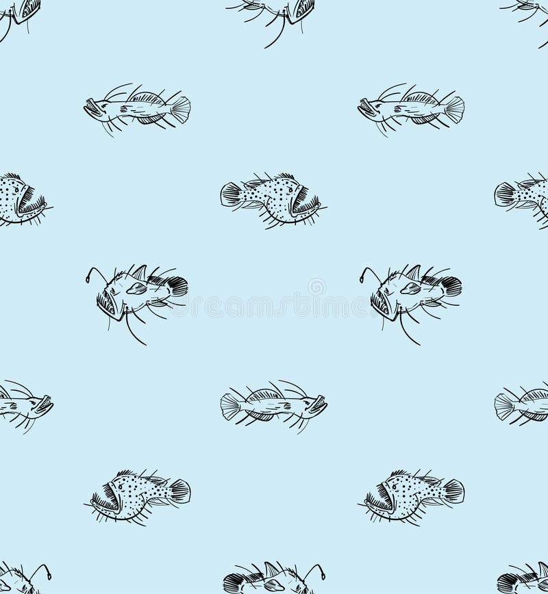Sea Monster Line Drawing Pattern Stock Illustrations – 190 Sea Monster ...