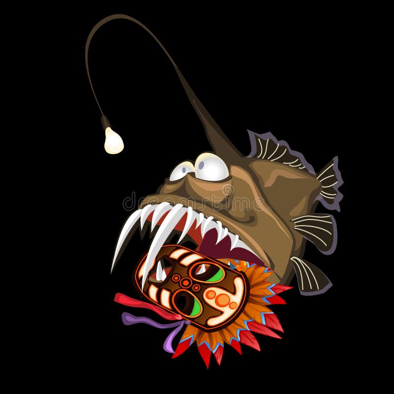 Angler Black Background Stock Illustrations – 2,824 Angler Black ...