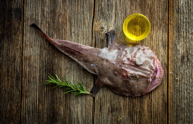 Angler fish stock image. Image of cook, plank, ingredient - 62114963