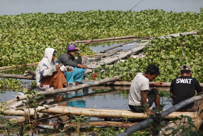 Anglers editorial stock image. Image of java, solo, fish - 40507244