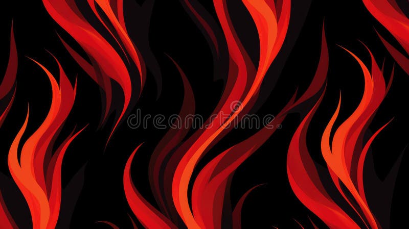 Angles Fire Seamless Pattern Stock Illustration - Illustration of ...