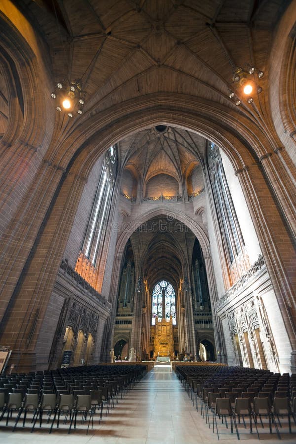 Anglican Cathedral in Liverpool Editorial Stock Photo - Image of ...