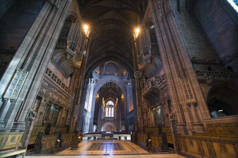 Anglican Cathedral in Liverpool Editorial Photography - Image of ...