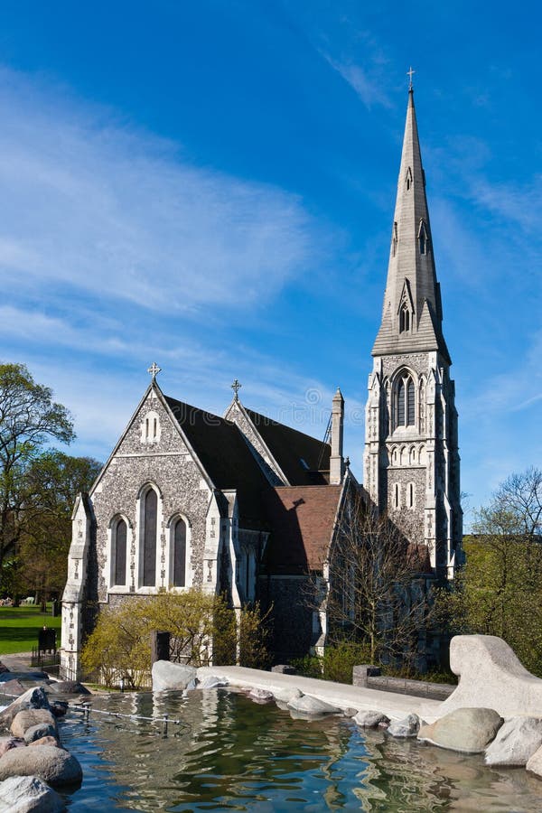 Anglican Church in Copenhagen Stock Photo - Image of scandinavian ...