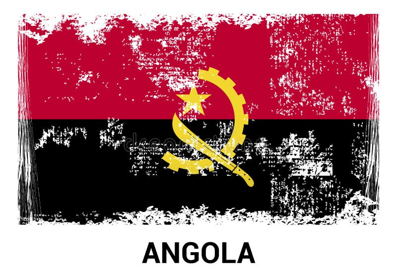 Angola flag design vector stock vector. Illustration of graphic - 132391762