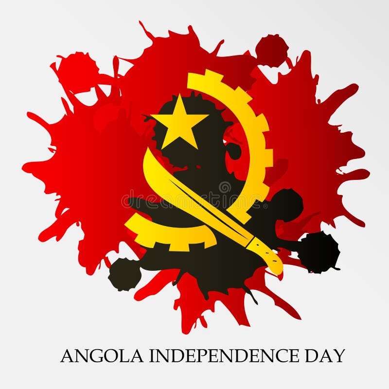 Angola Independence Day. stock illustration. Illustration of border ...