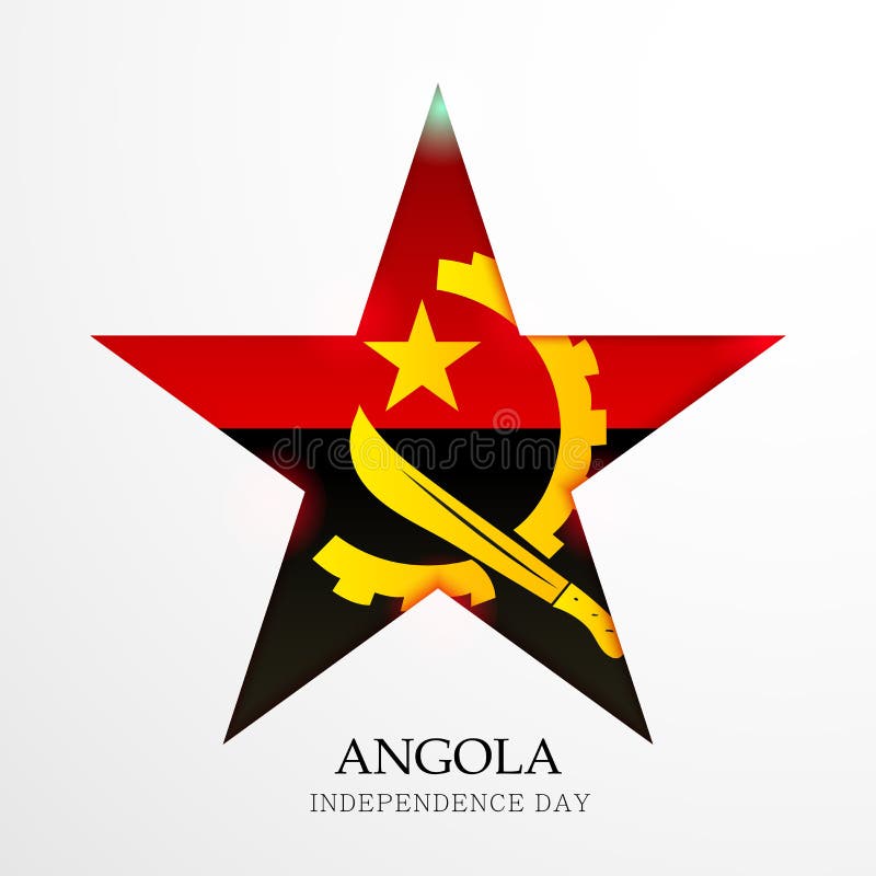 Angola Independence Day. stock illustration. Illustration of flyer ...