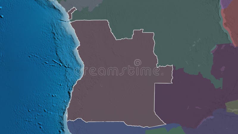 Angola - Overview. Administrative Stock Illustration - Illustration of ...