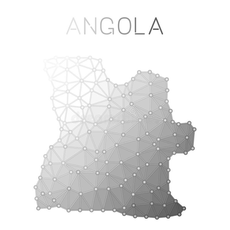 Angola Map Connections Network Design Stock Illustrations – 11 Angola ...