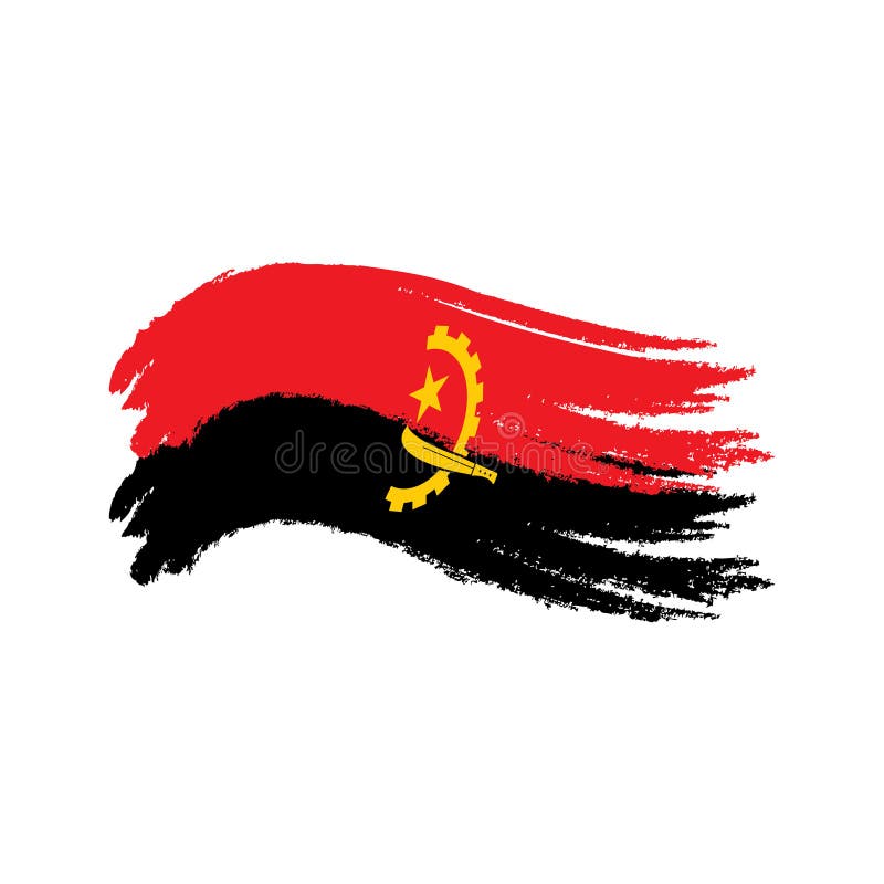 Angolan flag logo stock vector. Illustration of ideas - 328952491