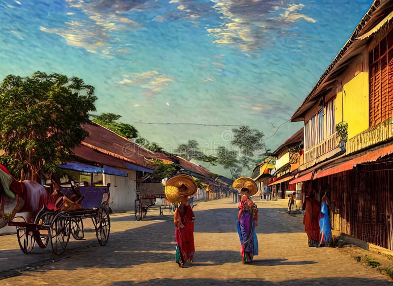 Angono, Rizal, Philippines. Generative AI. Stock Illustration ...