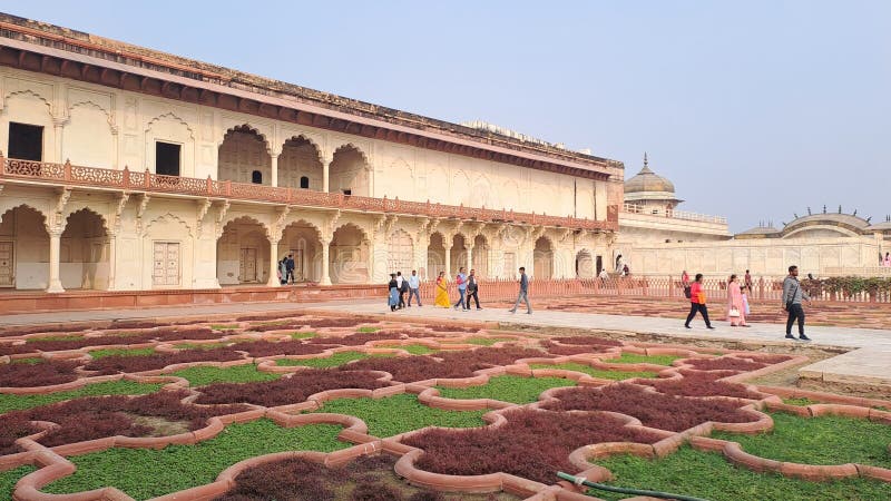 Angoori Bagh Inside the Agra Fort Editorial Stock Photo - Image of agra ...