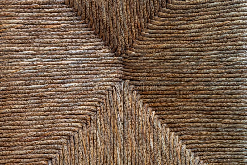 Geometric Texture of Brown and Yellow Colored Straw Chair, Usable As a ...
