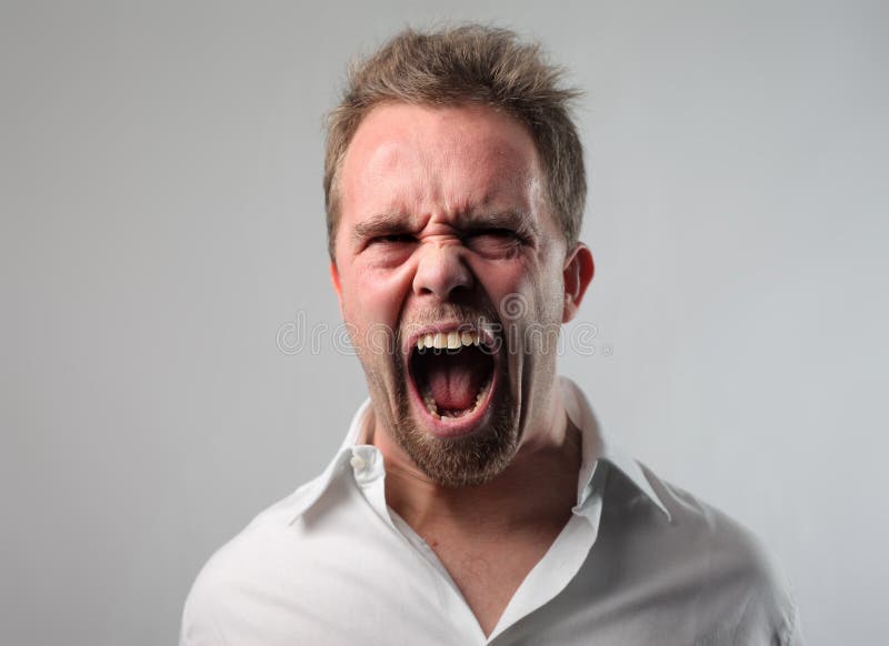 Angry man stock photo. Image of emotion, furious, handsome - 19405110