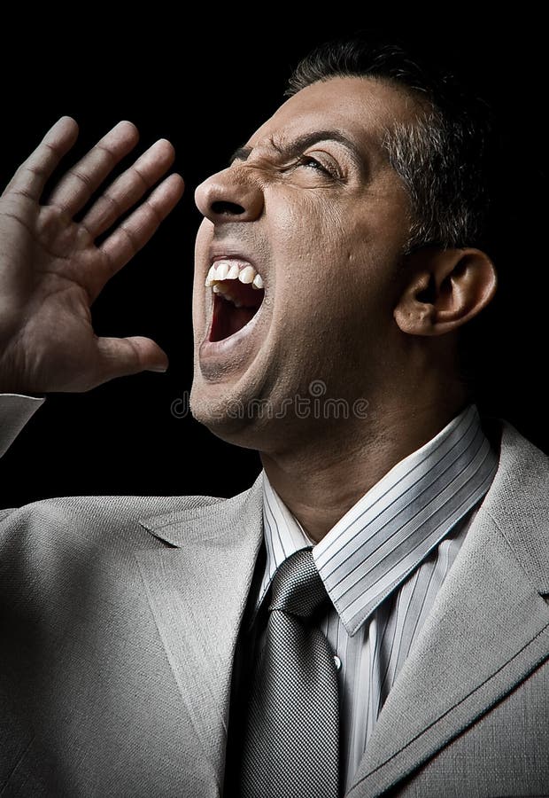 Angry adult man stock photo. Image of mouth, anger, diversity - 9742946