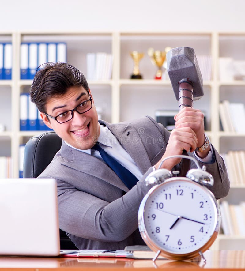Angry Aggressive Businessman in the Office Stock Photo - Image of ...