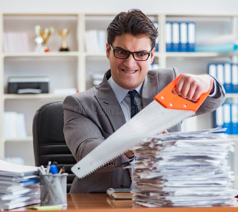 Angry Aggressive Businessman in the Office Stock Image - Image of ...