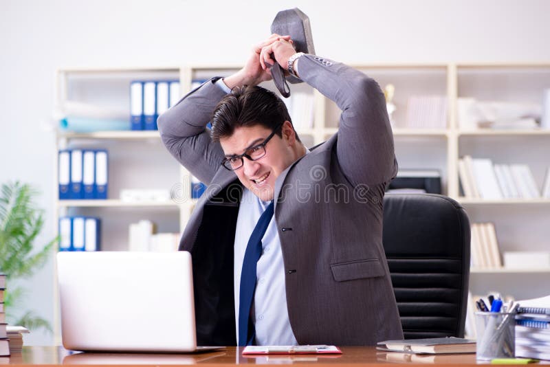 Construction Worker Angry Desk Stock Photos - Free & Royalty-Free Stock ...