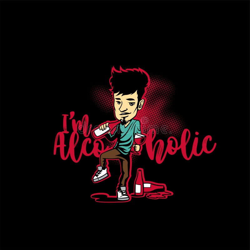 Angry Alcoholic Drinking Guy Logo Stock Illustrations – 1 Angry ...