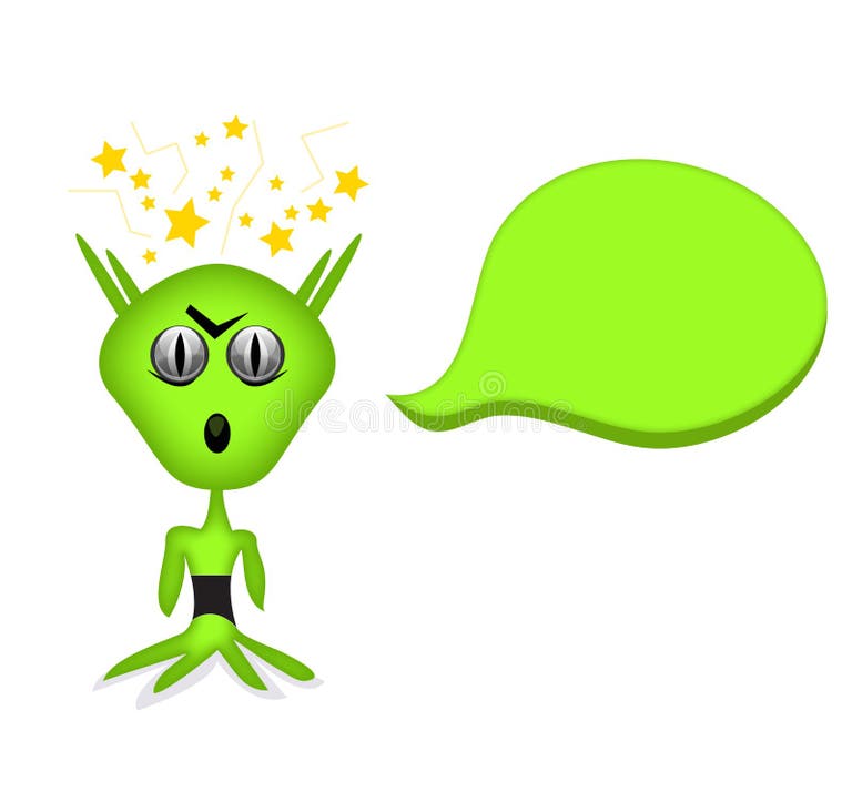 Angry alien stock vector. Illustration of character, alien - 13597694