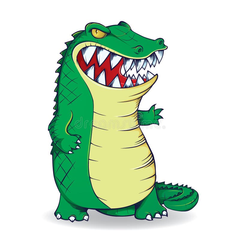 Angry alligator stock illustration. Illustration of carnivore - 45677028