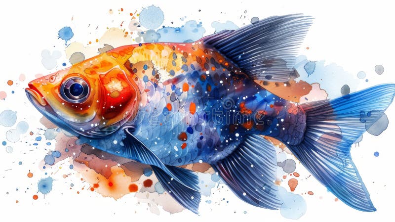 Angry Angelfish Clipart, Illustration Isolated on White Stock ...