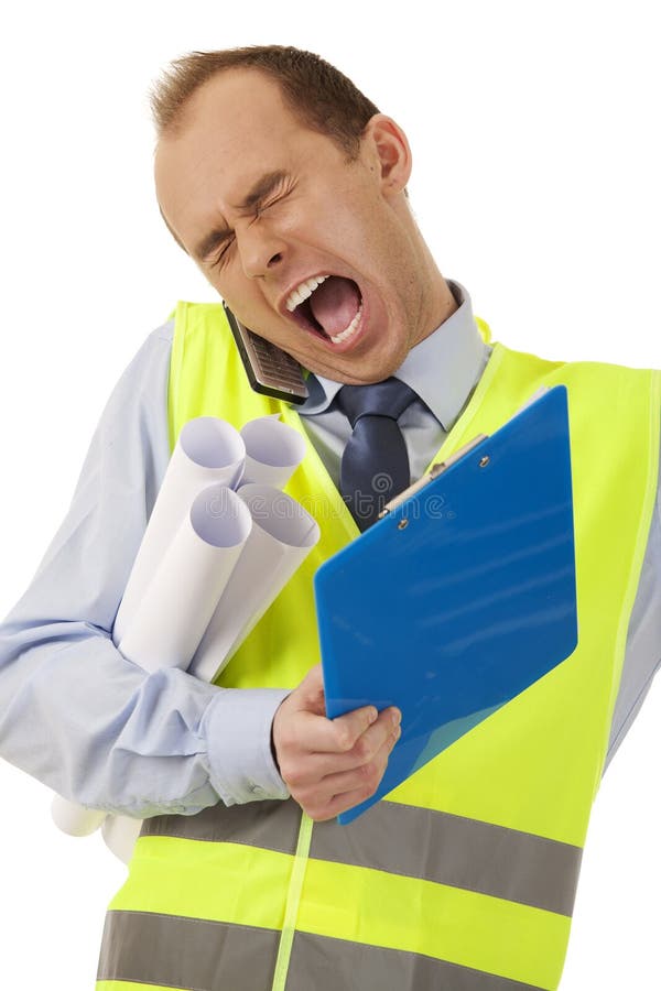 Angry annoyed engineer stock image. Image of male, construction - 97706141