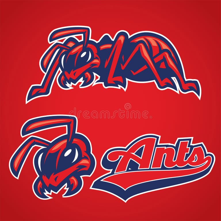Angry ant mascot stock vector. Illustration of player - 143572913