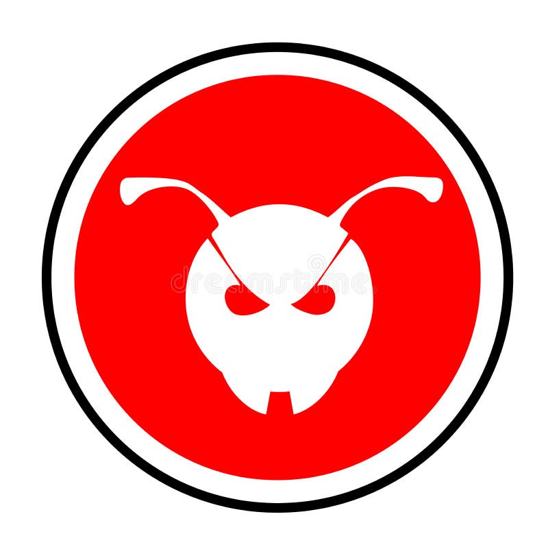 Angry ant sign stock vector. Illustration of graphic - 176087297