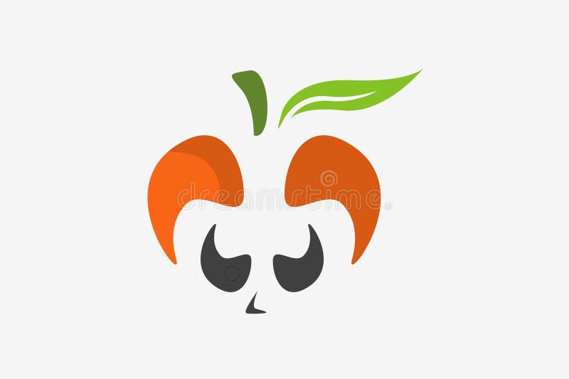 Angry apple character logo stock vector. Illustration of number - 329297400