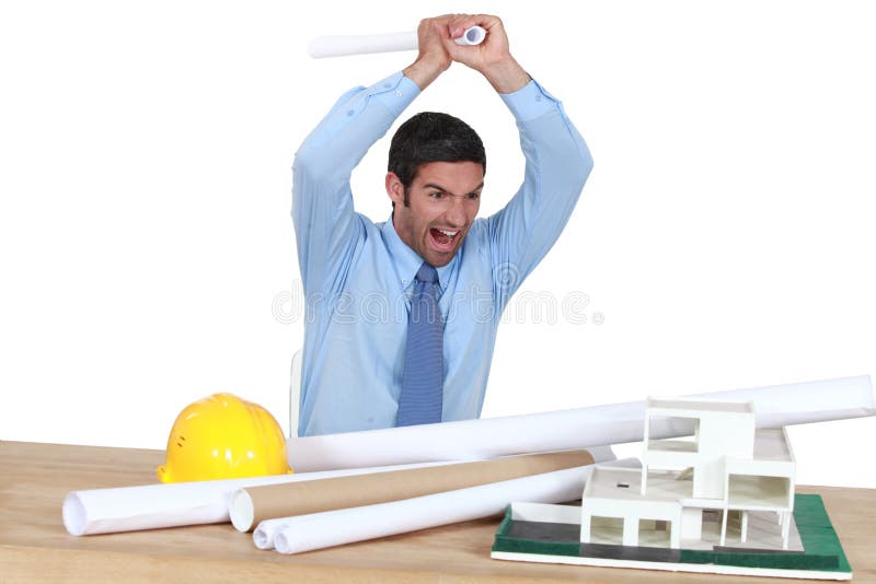 Angry architect stock image. Image of loser, engineer - 52682805 Angry architect stock image. Image of loser, engineer - 52682805