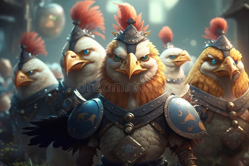 Warrior Chickens Stock Illustrations – 4 Warrior Chickens Stock ...