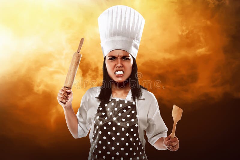 141 Angry Asian Woman Chef Stock Photos - Free & Royalty-Free Stock ...