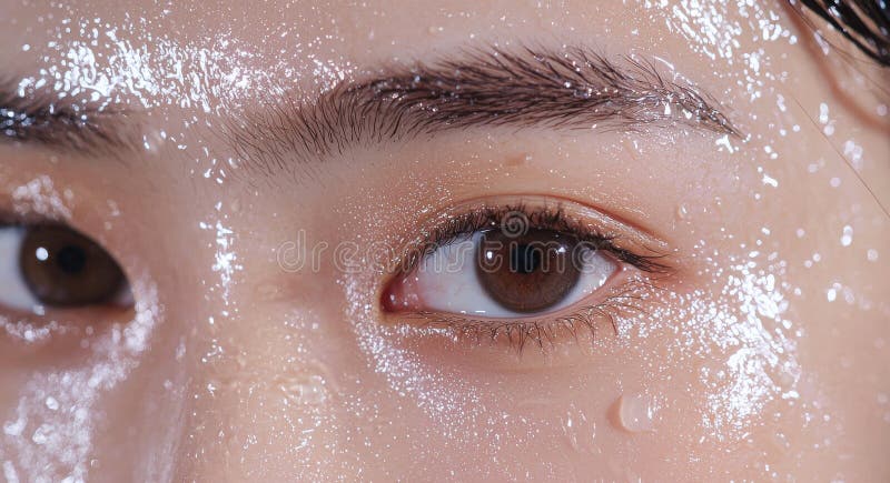 Angry Asian Woman with Whiteheads and Pimples. Stock Photo - Image of ...
