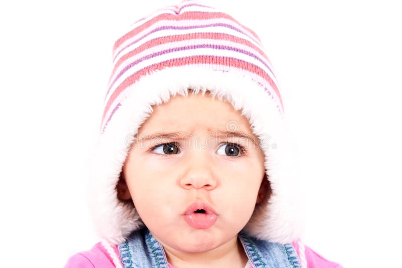 Angry baby stock image. Image of grimace, white, beautiful - 11913141