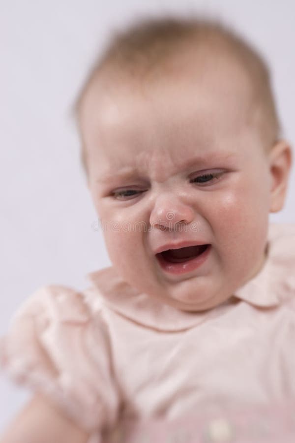 Angry baby stock image. Image of childhood, cute, pretty - 4066573